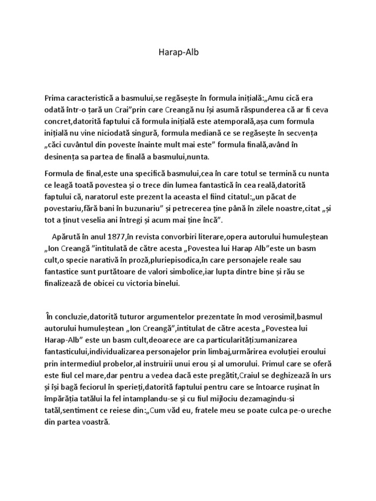 Harap Alb | PDF | Poetry