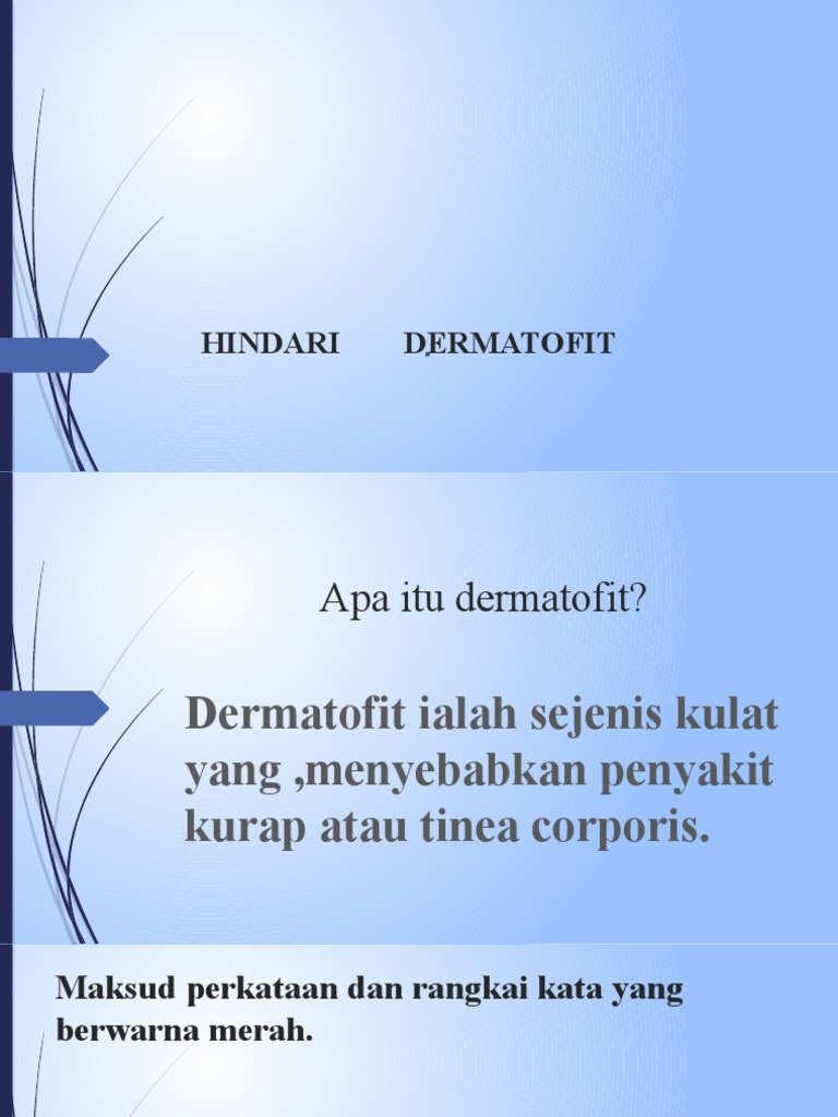 Hindari Dermatofit | PDF
