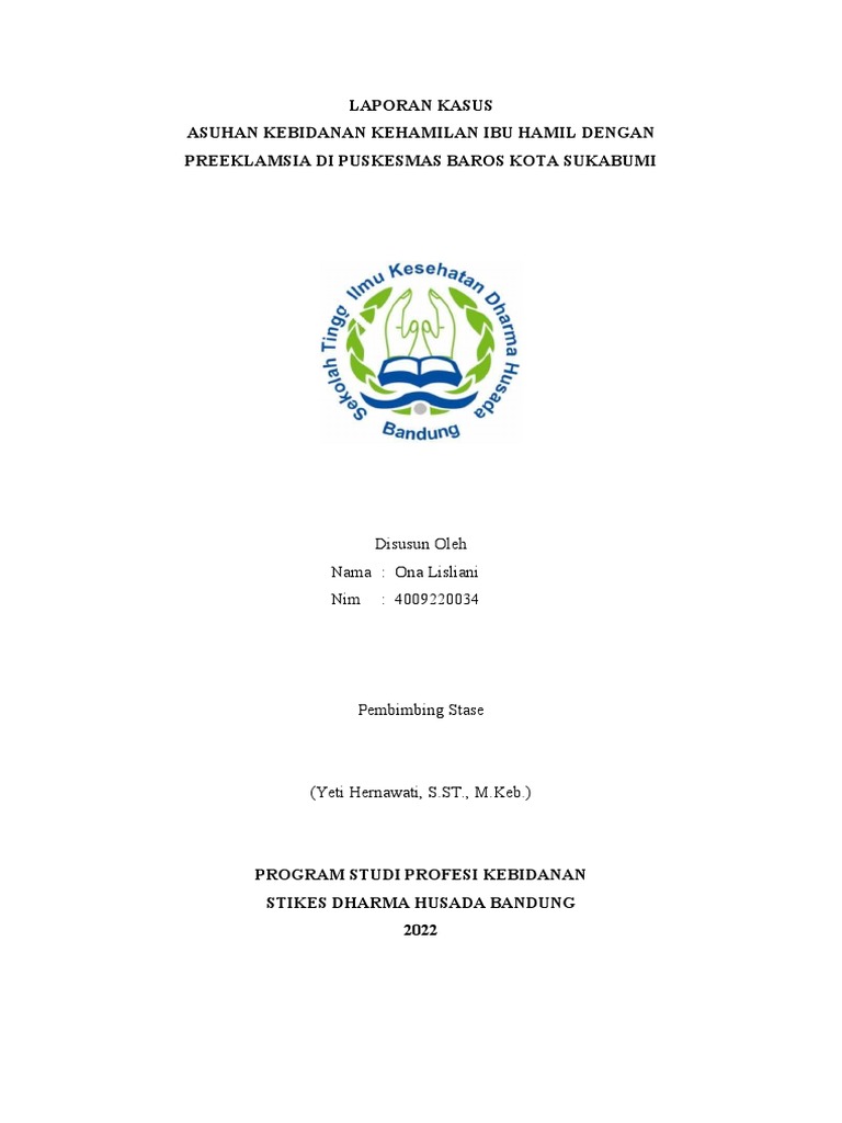 LAPORAN KASUS Askeb Kehamilan - Ona Lisliani | PDF
