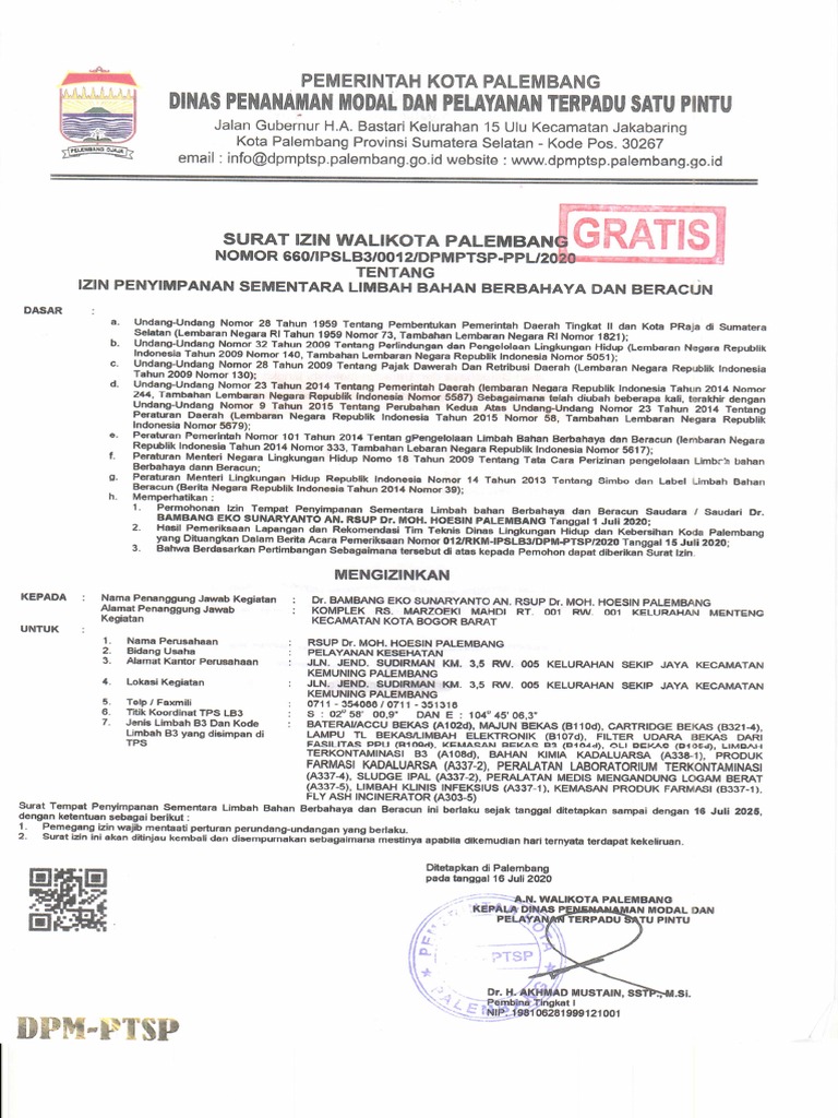 Izin TPS LB3 | PDF