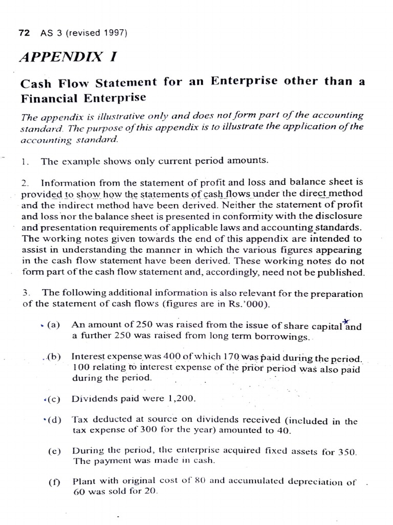 Cash Flow Statement Exercise | PDF | Cash Flow Statement | Expense
