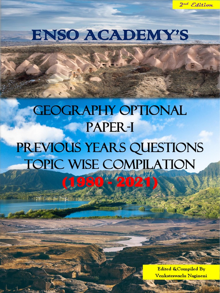 2nd Edition Geography Optional Paper I Pyq Topic Wise Compilation | PDF | Climate Change | Climate