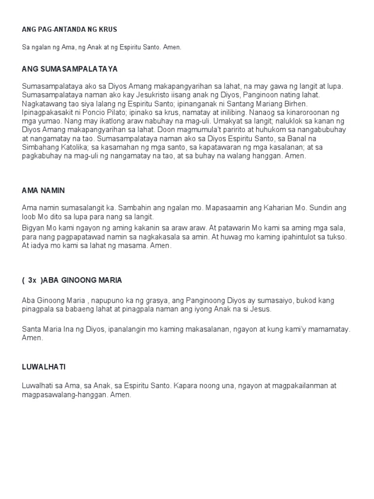 ROSARYO GUIDE | PDF