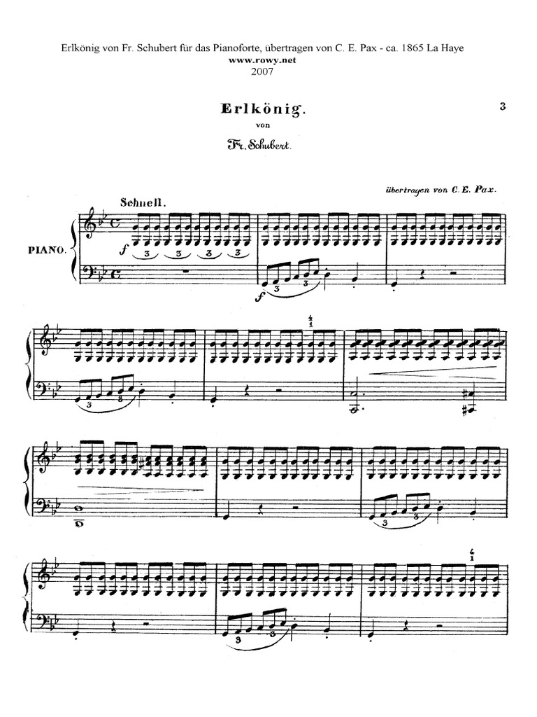 Fr. Schubert - Erlkonig | PDF