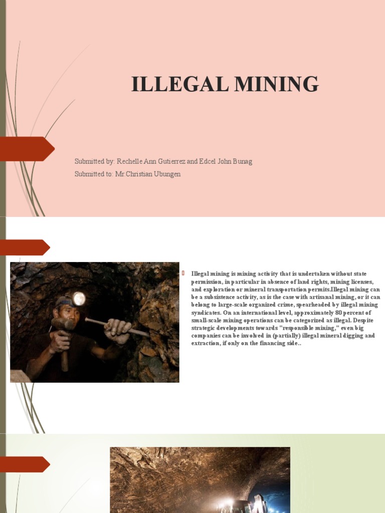 Presentation of Illegal Mining | PDF | Mining | Risk