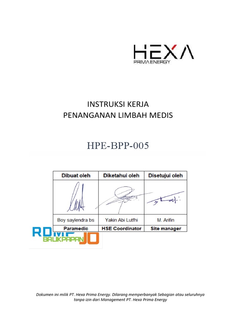 005 Penanganan Limbah Medis | PDF