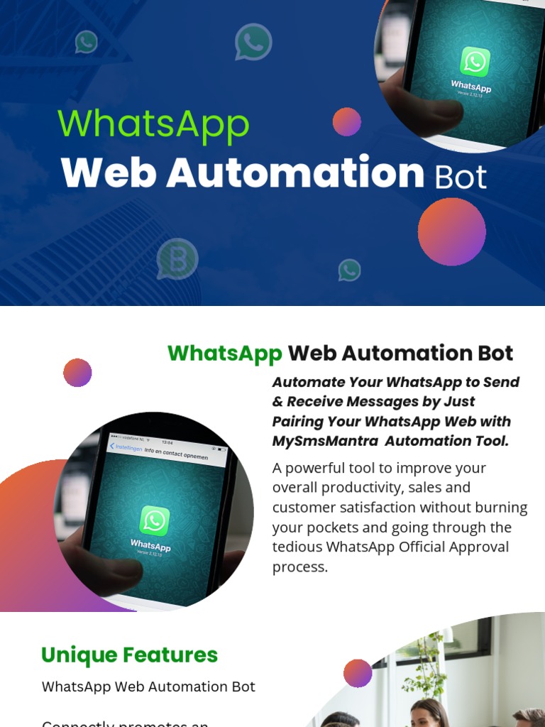 Whatsapp Web Automation Bot - Whatsapp Automation Services | PDF | Internet Bot | World Wide Web