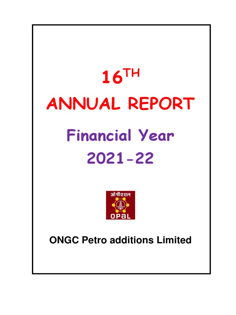 ONGC Petro Additions 2021-22 Annual Report | PDF