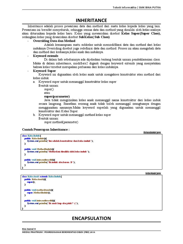 Modul-Pbo-Smk Bina Putra | PDF