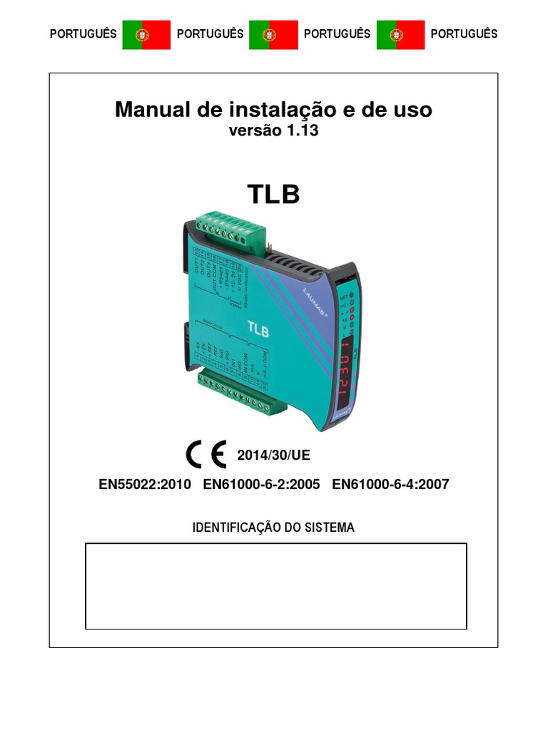 TLB Manual PT | PDF | Quilograma | Relé