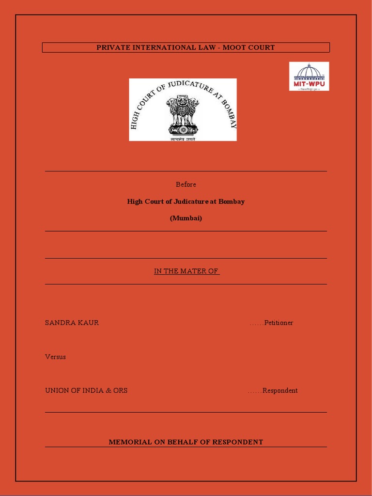 PIL - Moot Memorial | PDF