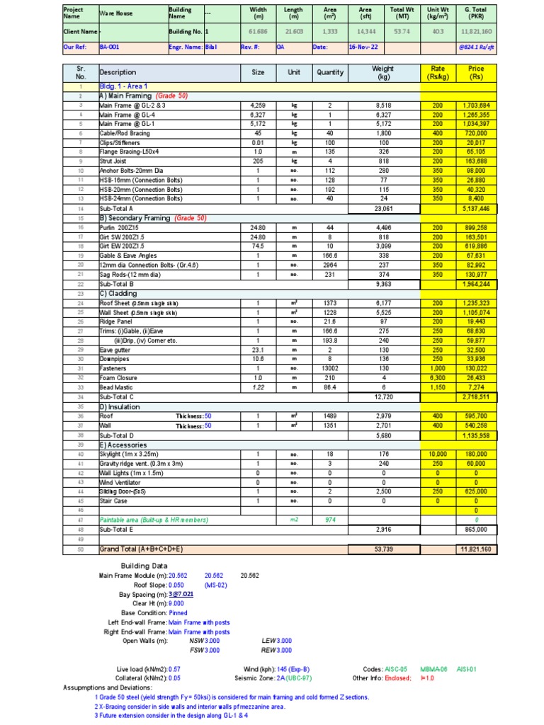 BA 001 R0A (Without Mezzanine) | PDF | Civil Engineering | Architectural Elements