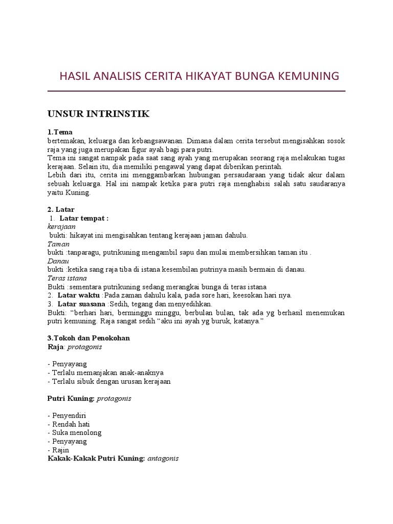 Unsur Bunga Kemuning | PDF | Fiksi Misteri, Thriller, & Kejahatan