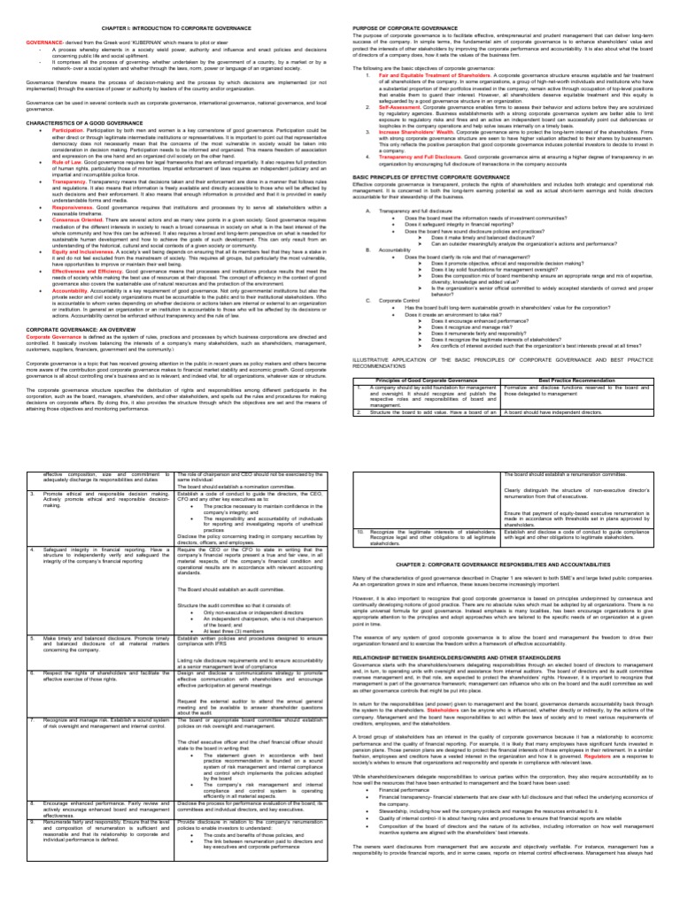 Governance | PDF | Audit | Governance