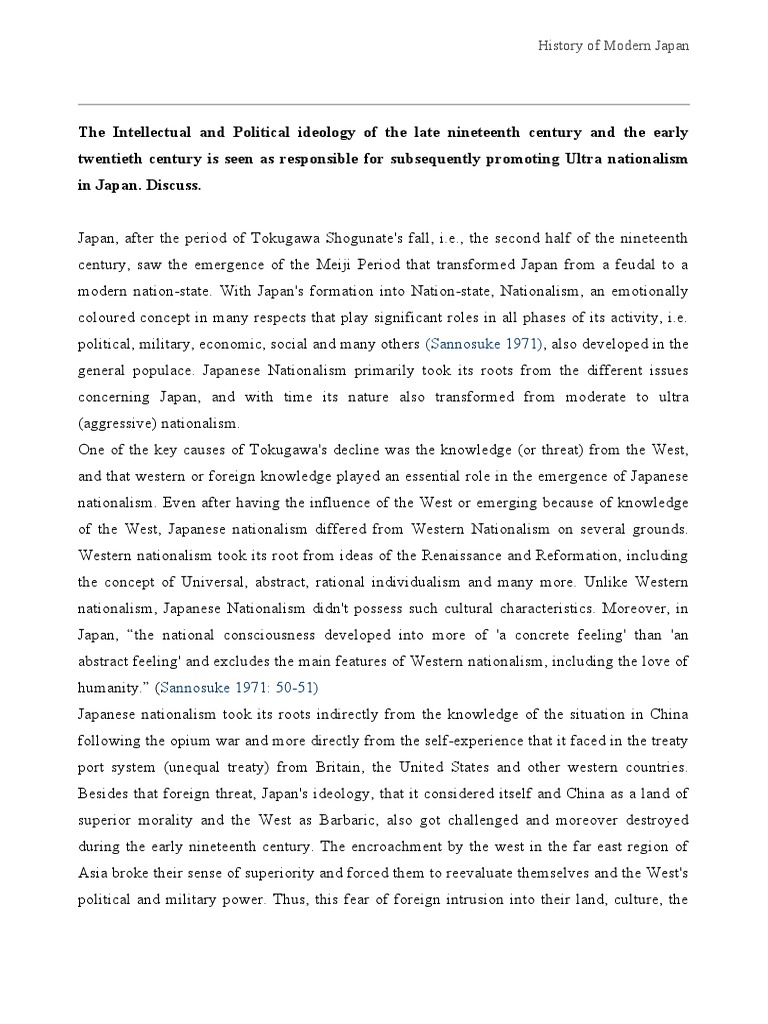 Ultra Nationalis in Japan | PDF | Empire Of Japan | Nationalism