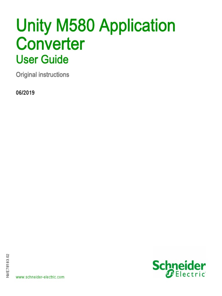 Unity M580 Application Converter Pdf 