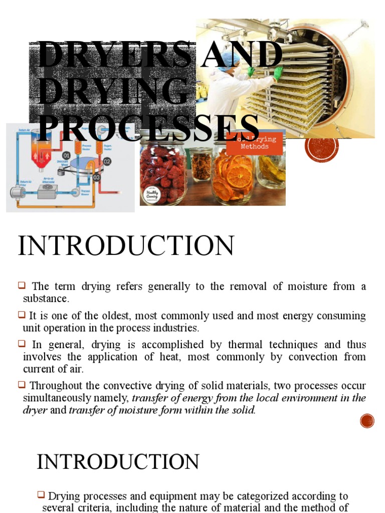 Dryers and Drying Processes | PDF
