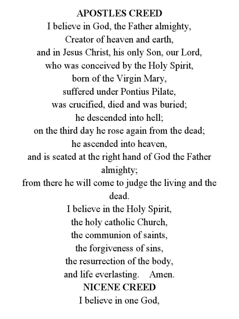 Apostles Creed | PDF | Philosophy | History