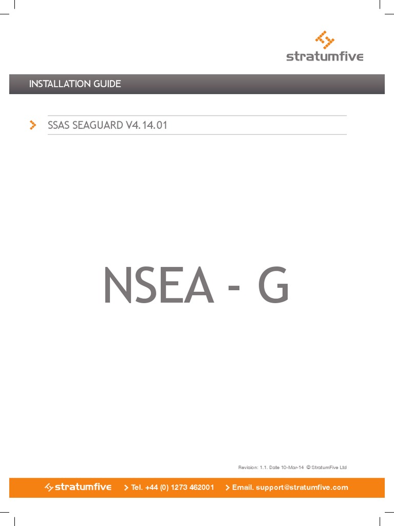 StratumFive NSEA G Installation Guide v1 | PDF