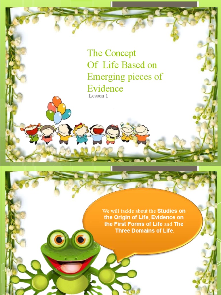 Evolving Concepts of Life Evidence | PDF | Eukaryotes | Fossil