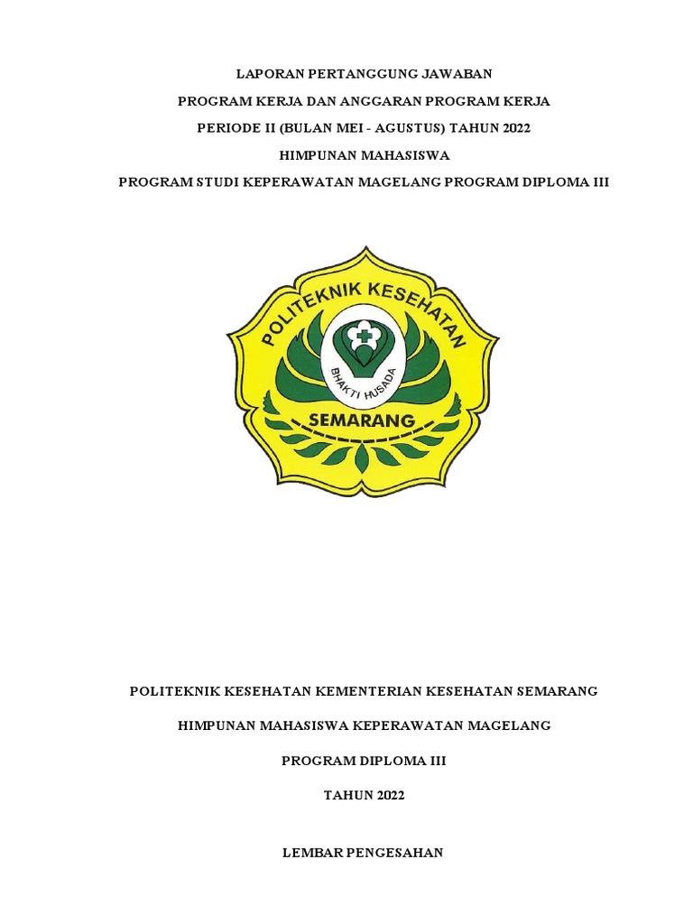 Laporan Pertanggung Jawaban Periode 2 Hima Diploma III Keperawatan Magelang Tahun 2022 | PDF