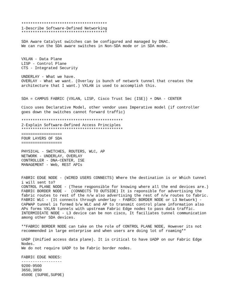 Understanding Cisco SD-Access Fabric Roles | PDF | Router (Computing ...
