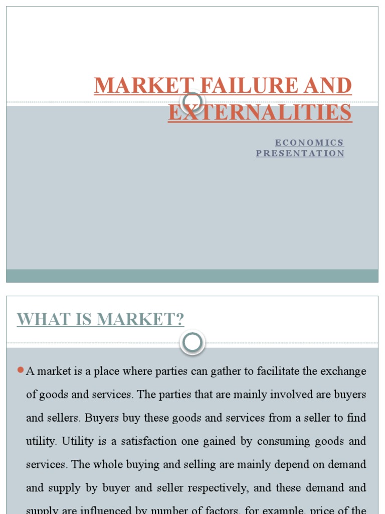 Market Failure and Externalities | Download Free PDF | Externality ...