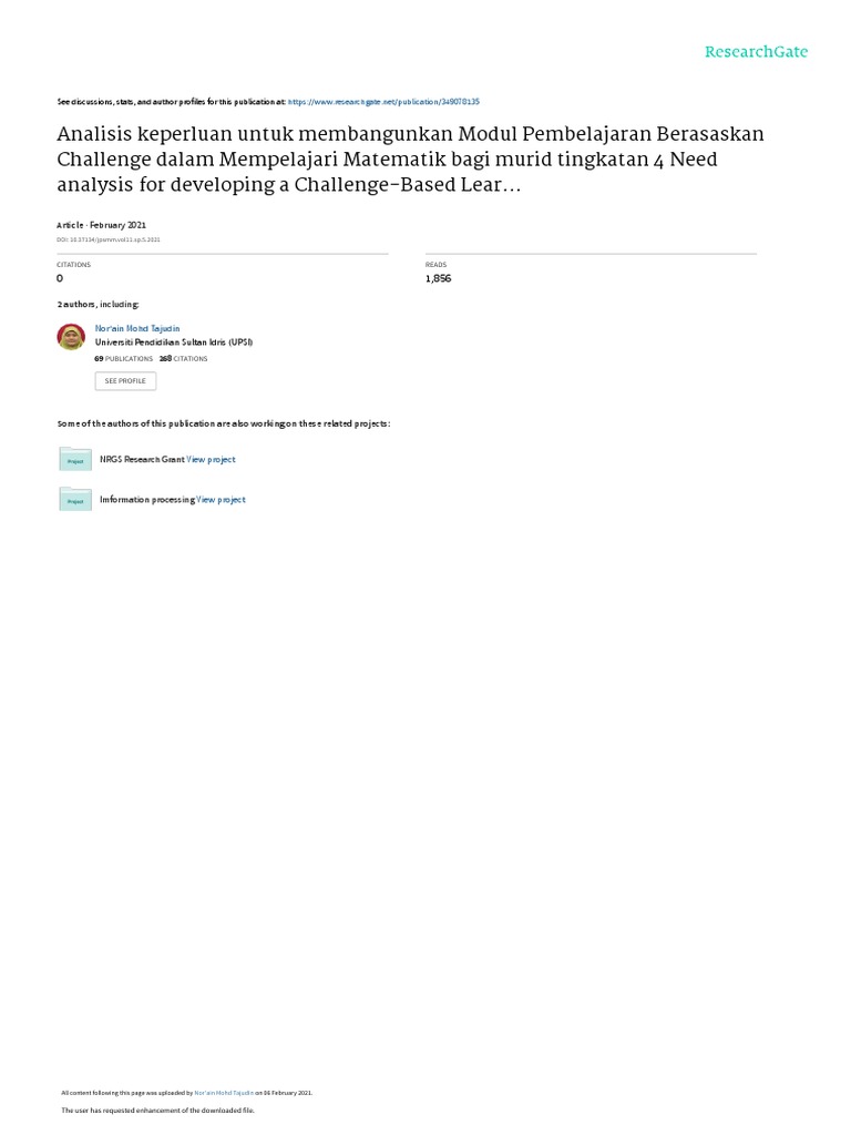 Fasa 1 Analisis Keperluan | PDF