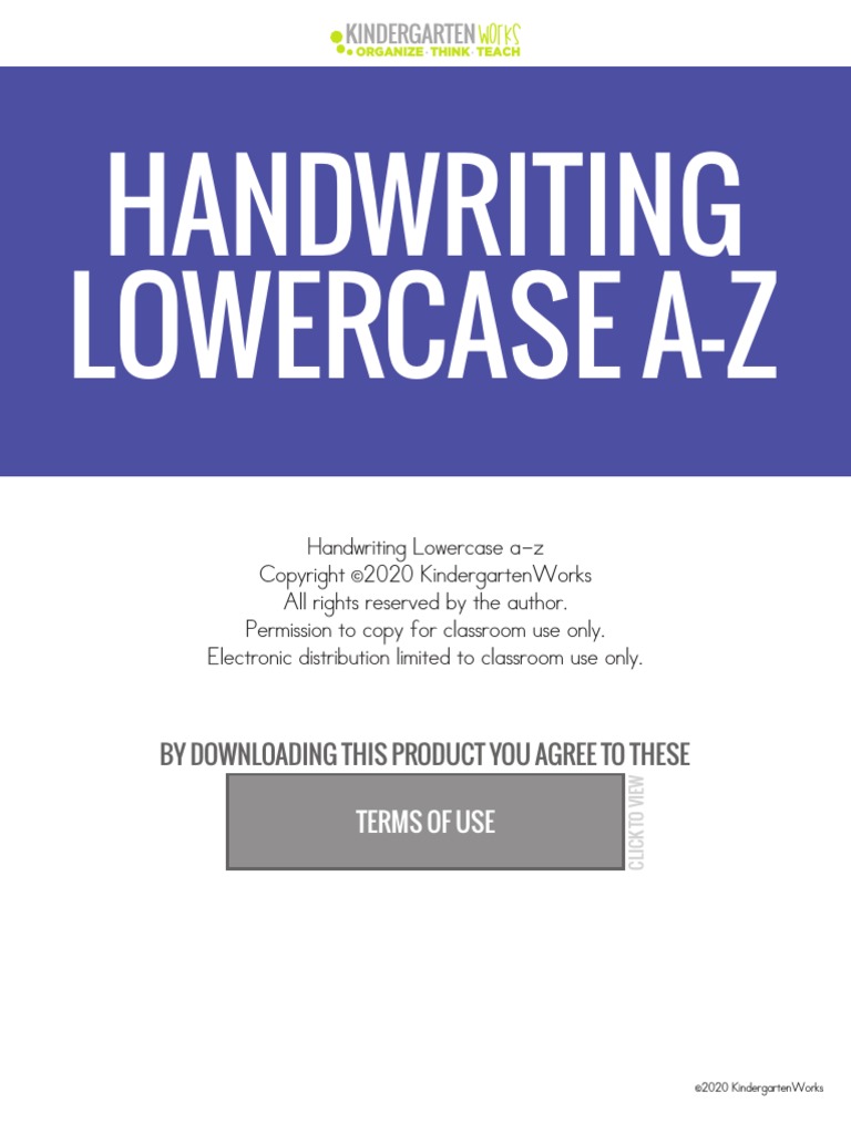Handwriting A Z Worksheets | PDF | Text | Freedom Of Expression Law