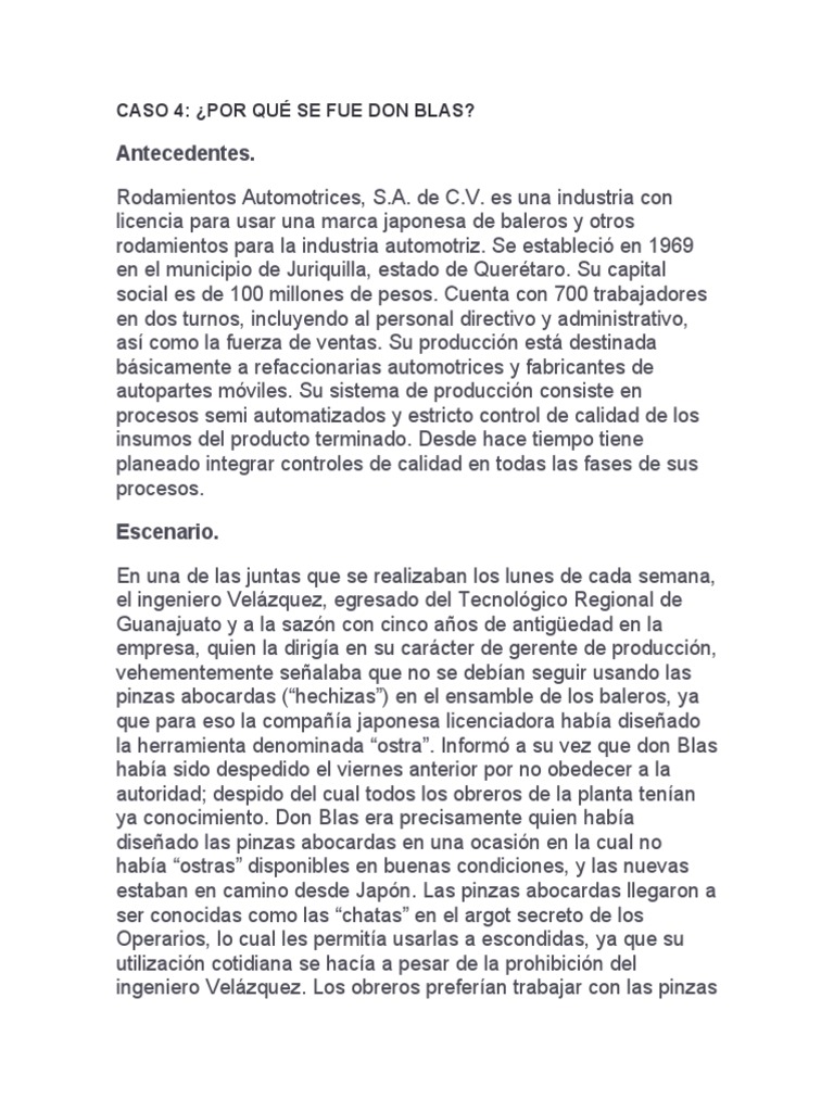 Caso - Por Que Se Fue Don Blas | PDF