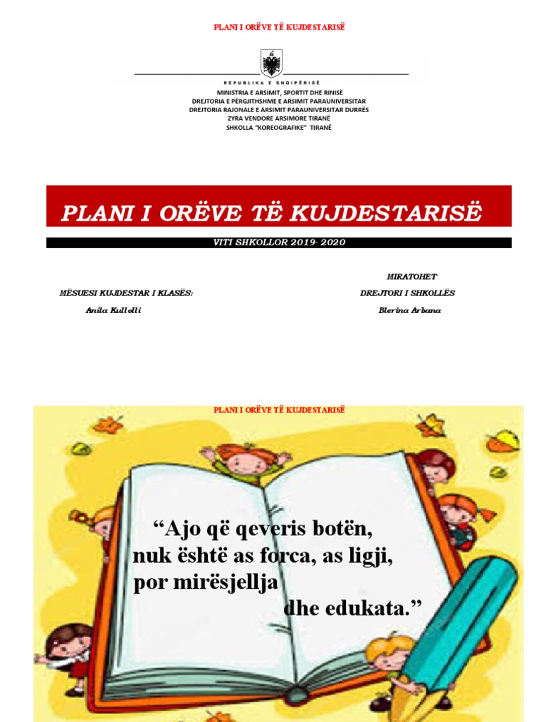 Plan-Edukativ-2019-2020 2 | PDF