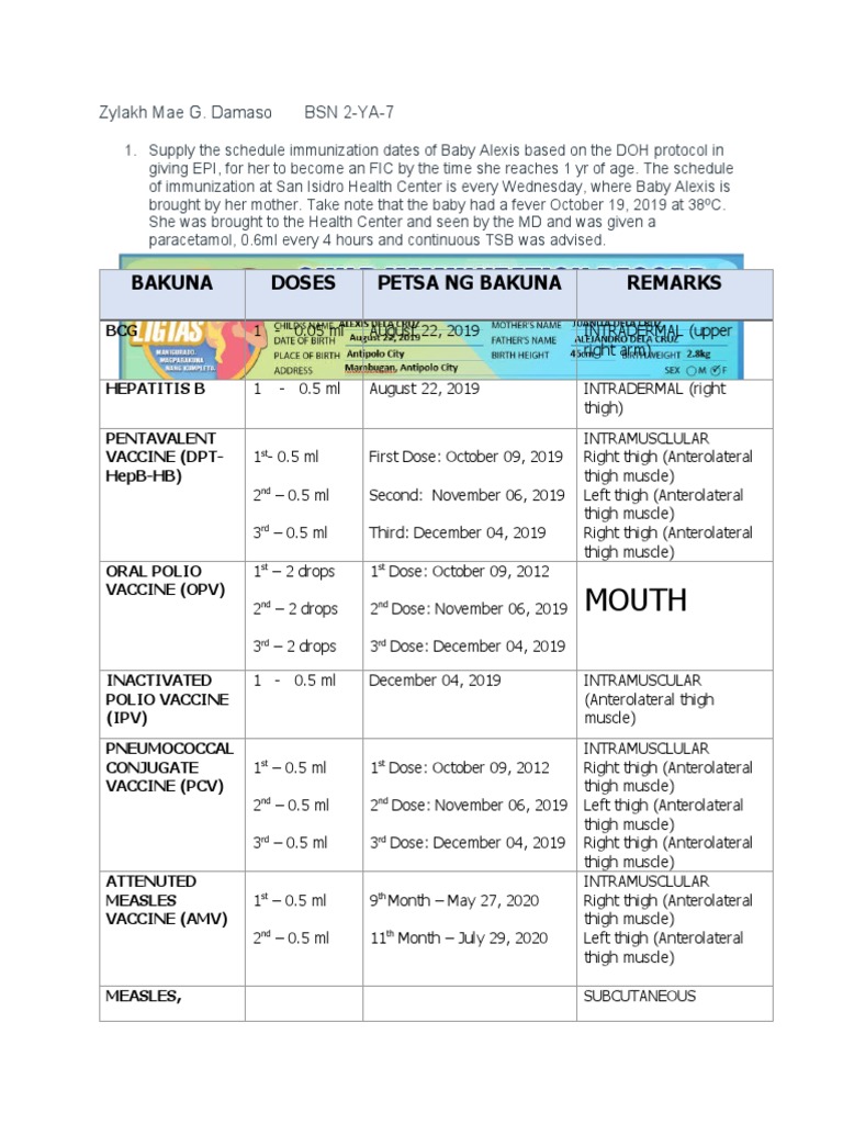 IMMUNIZATION | PDF | Clinical Medicine | Drugs