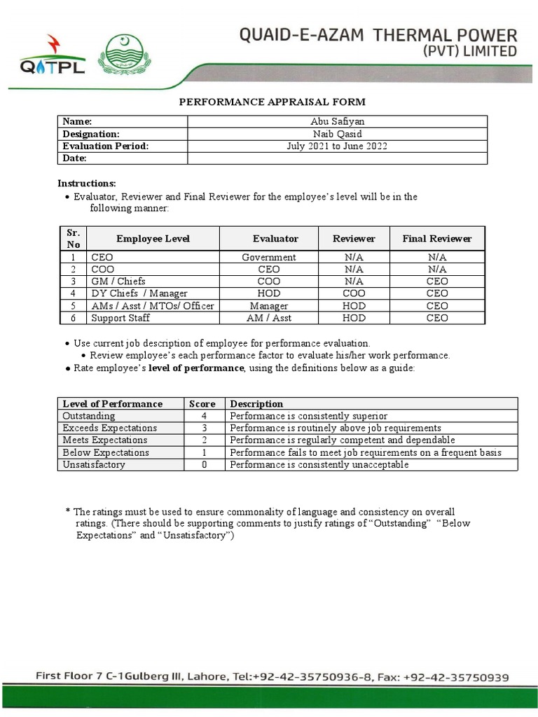 Performance Appraisals (Autorecovered) | PDF | Employment | Leadership