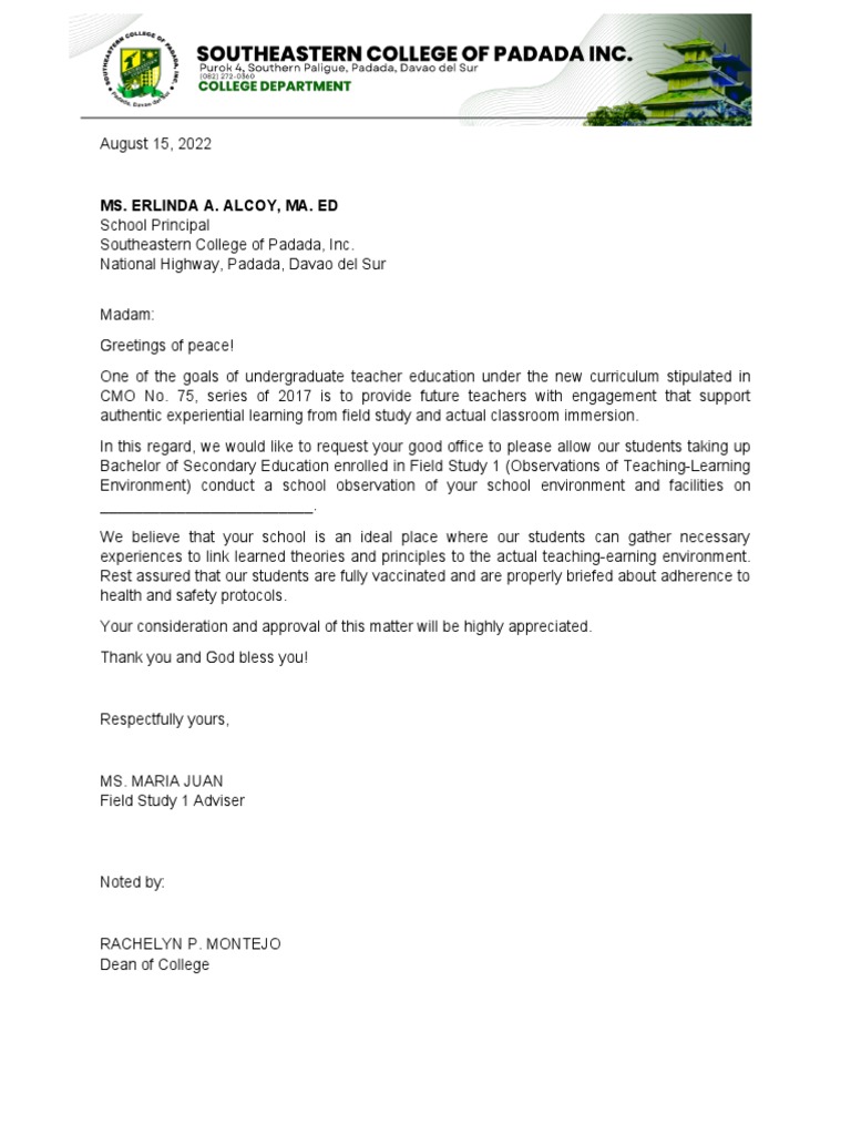 FS Letter | PDF