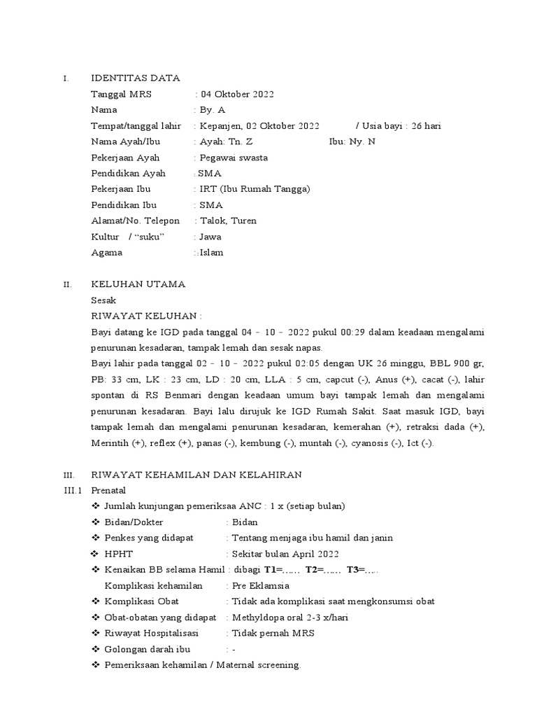 Pengkajian Neonatus Vira | PDF