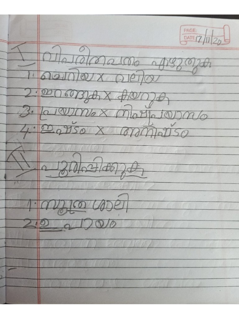 Malayalam Assignment | PDF