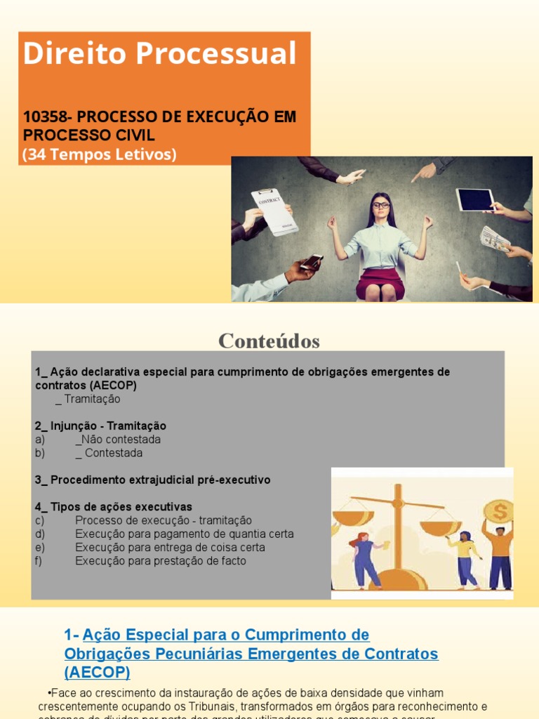UFCD 10358 - Processo de Execução em Processo Civil | PDF