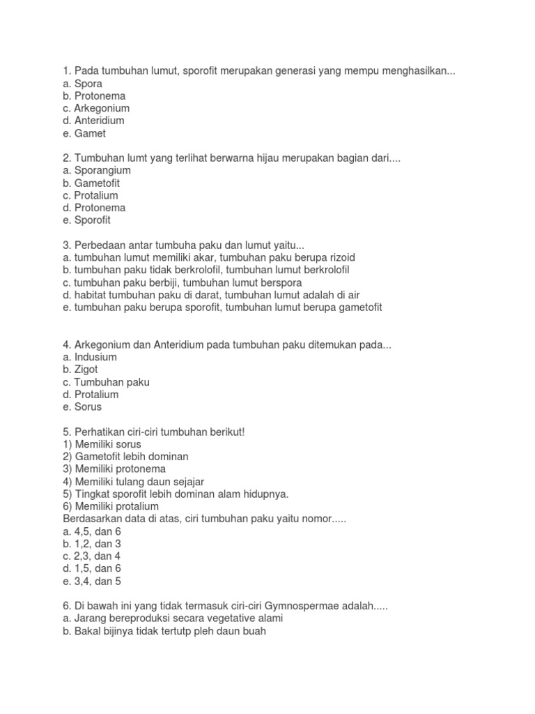 Ciri Tumbuhan Conifer: Pinus dan Gymnospermae | PDF