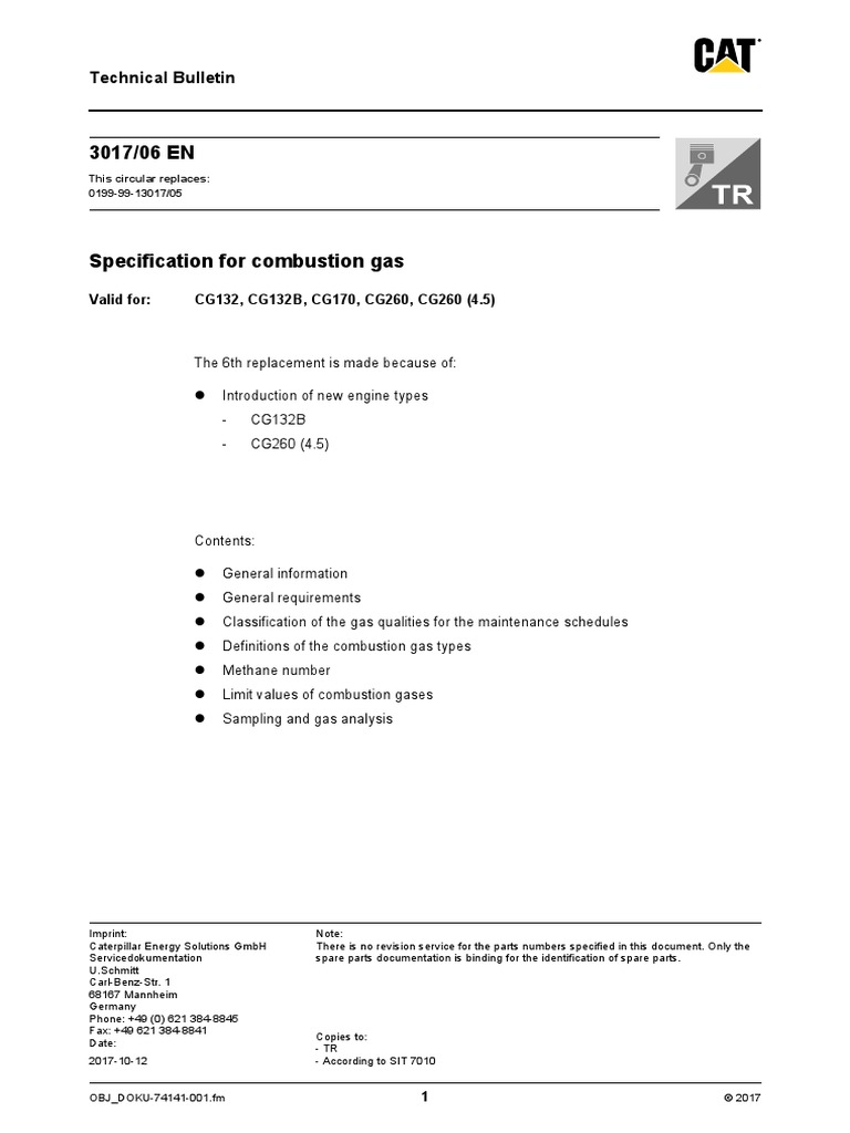 01.03.07 Specification For Combustion Gas TR 301706 - en | PDF