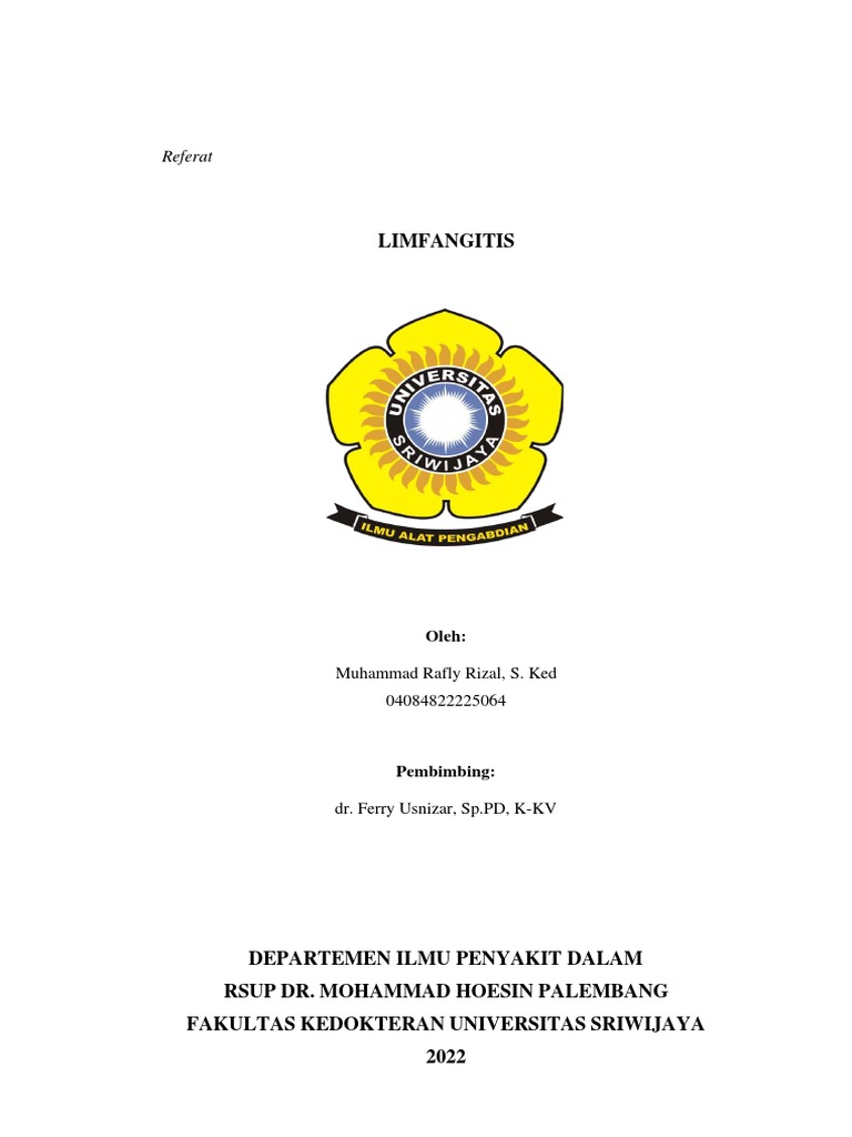 Perbedaan Limfangitis dan Limfadenitis | PDF