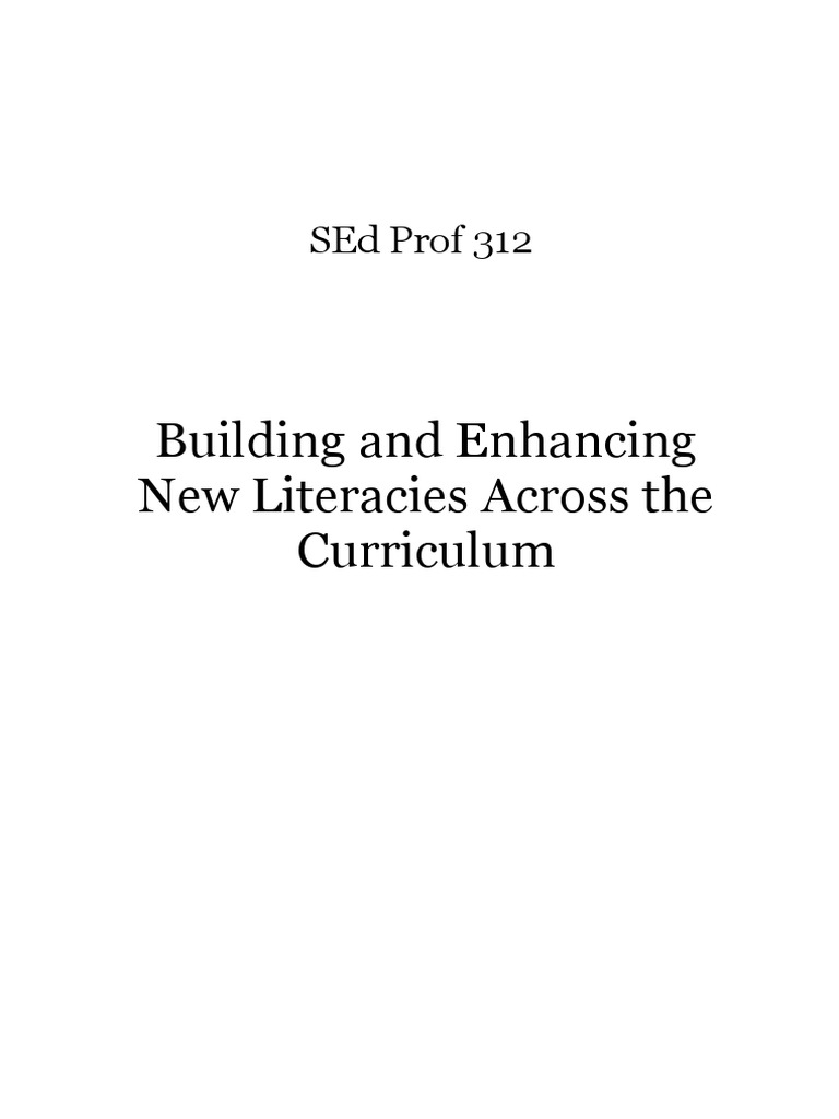 Building and Enhancing New Literacies Across Curriculum | PDF ...