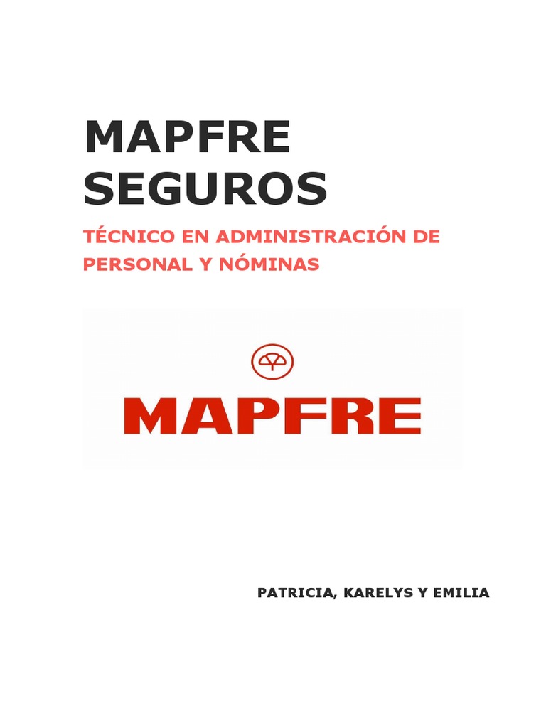 Mapfre Seguros | PDF | Gestión de recursos humanos | Cuestionario