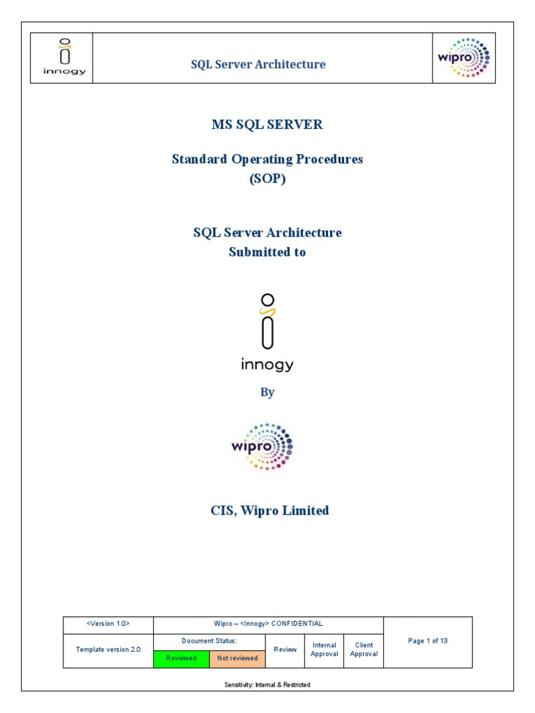SOP SQL Architecture | PDF