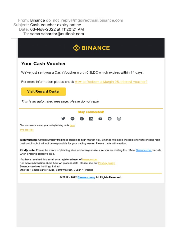 Cash Voucher Expiry Notice | PDF