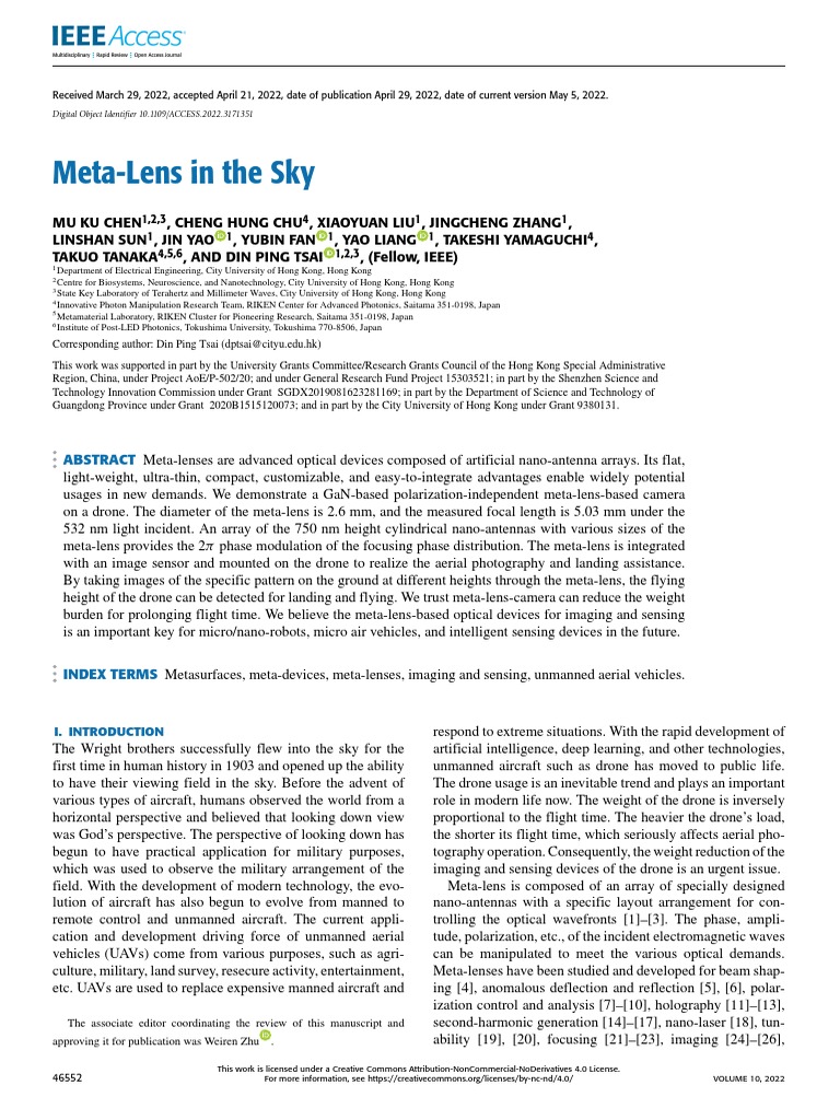 Meta-Lens in The Sky | PDF