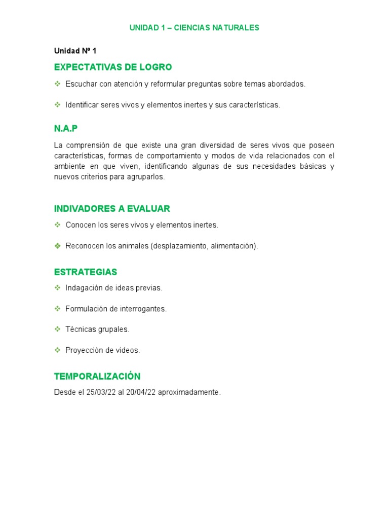 Introducción a los seres vivos y sus características | PDF