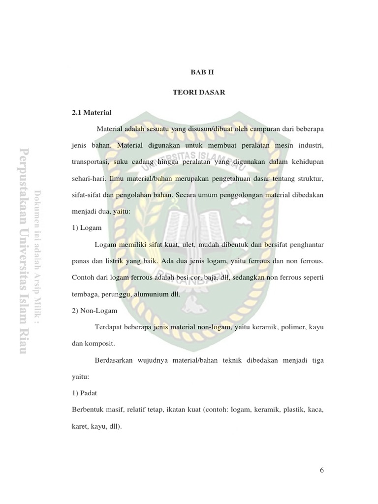 Teori Material dan Mesin Mangle | PDF | Teknologi & Rekayasa