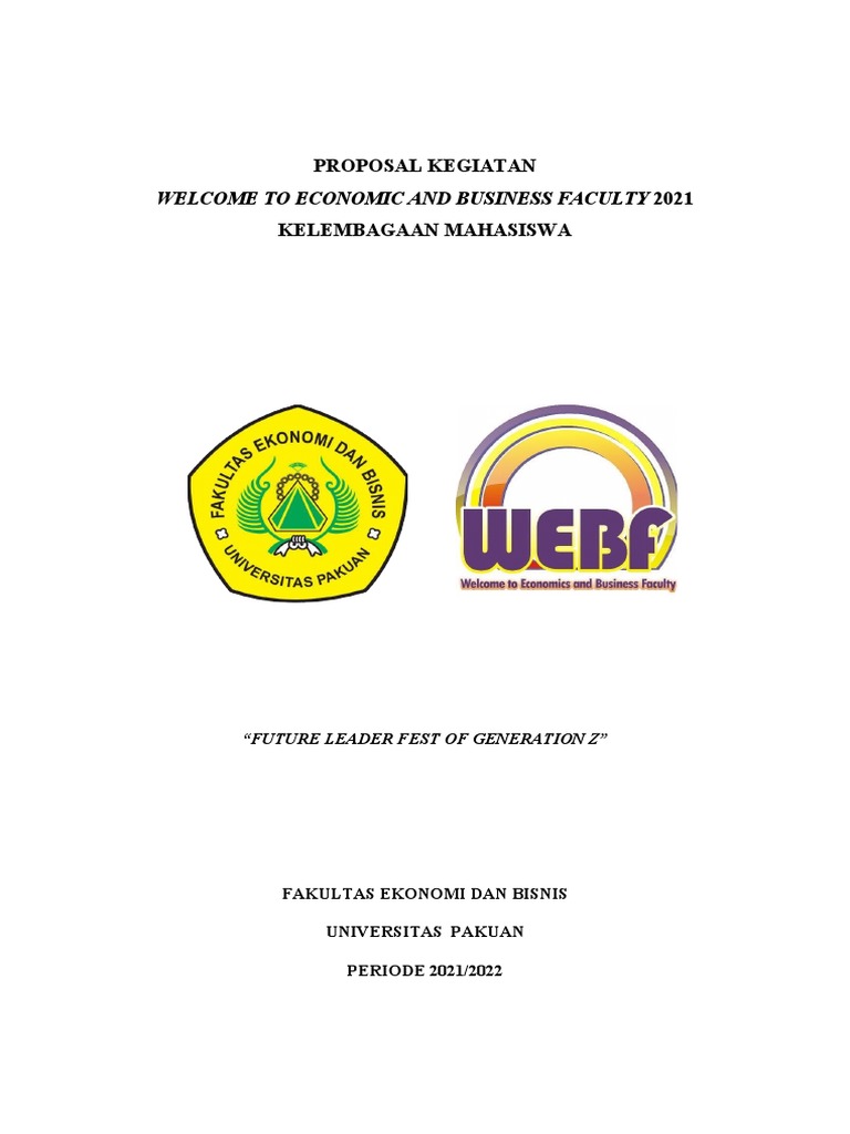 Proposal Webf 2021 RFB | PDF | Karier & Perkembangan | Bisnis