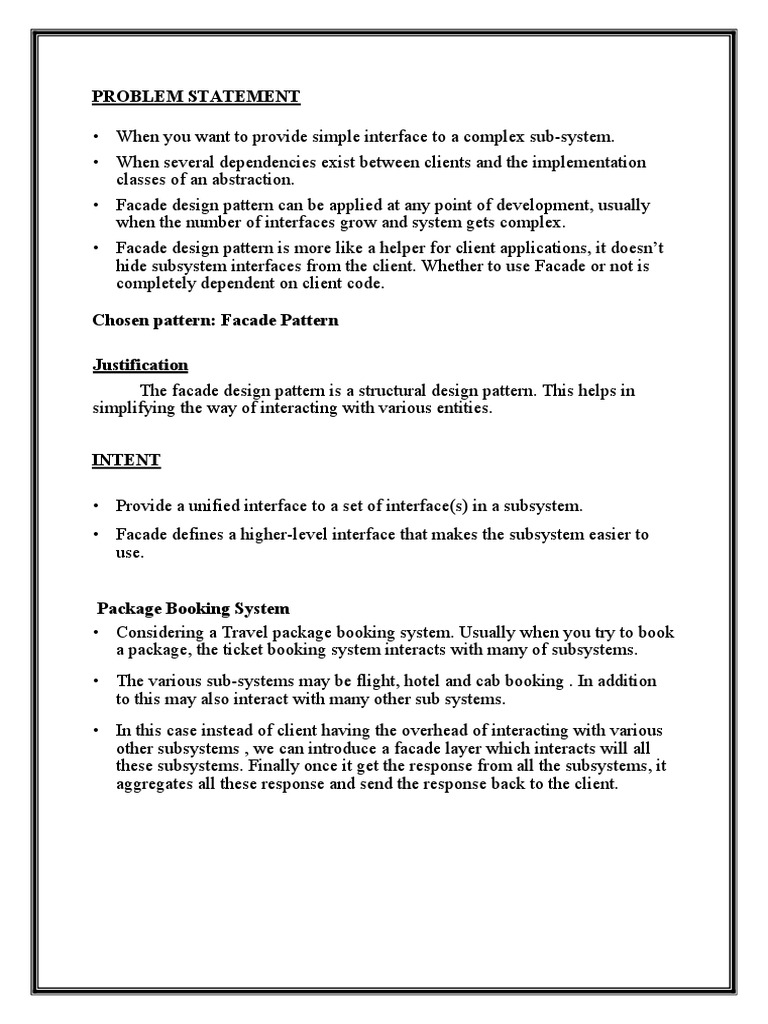 Design Patterns Projject | PDF | Class (Computer Programming) | Interface (Computing)