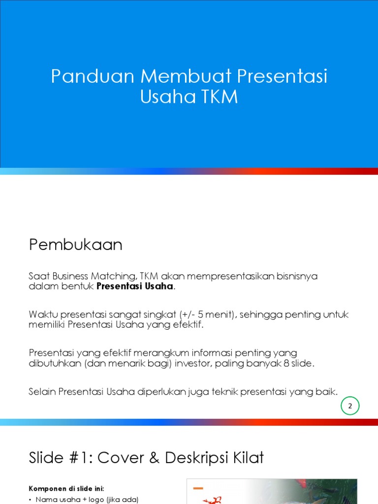 Panduan Membuat Presentasi Usaha | PDF